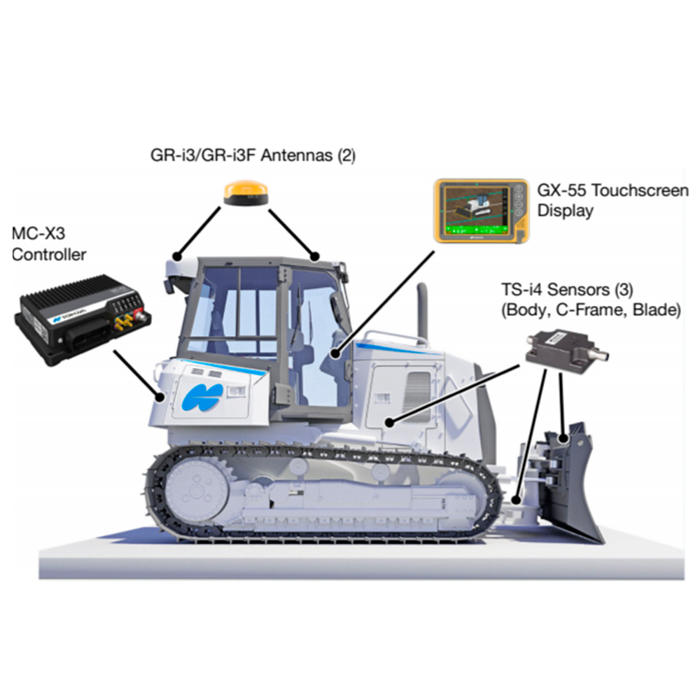 Topcon 3D-MC MAX Para Trator De Esteira - Embratop